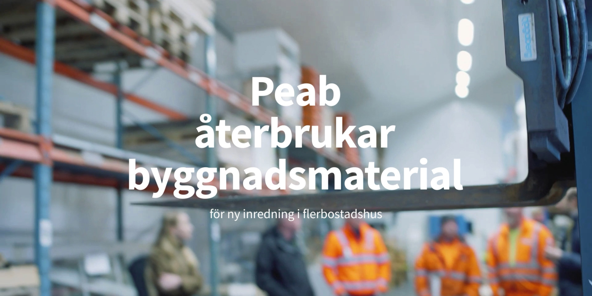 Byggnadsmaterial blev inredning i nytt pilotprojekt - Peab